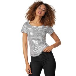 TecTake&reg; Pailletten-Kurzarm-Shirt