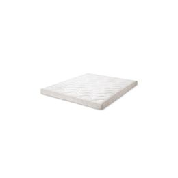 Letti Moderni Topper Natura Latex Wei&szlig; 180x200 cm &ndash; H&ouml;he 8 cm