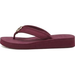 Lascana Damen Badezehentrenner bordeaux, Gr&ouml;&szlig;e 40