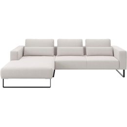 Ecksofa Musterring "JUSTB PM100, stilvoller Lounge-Komfort von Musterring", beige (wei&szlig;), B:292cm H:88cm T:185cm, 100% Polyester, Sofas, Ecksofa, Kollektion Bettina Zimmermann, optionaler Sitzvorzug & Fu&szlig;-Auswahl