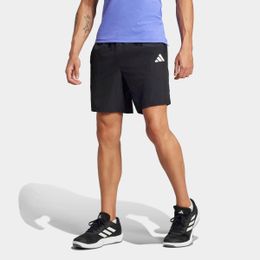Shorts adidas Performance "GYM+", Herren, Gr. S, L&auml;nge 7, schwarz (schwarz, innenbeinl&auml;nge ca. 18 cm), Obermaterial: 87% Polyester, 13% Elasthan, Hosen Shorts
