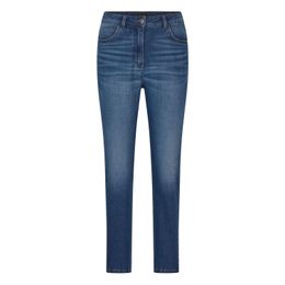 Regular-fit-Jeans GOLDNER "Baumwoll-Stretch Mom Jeans SARA", Damen, Gr. 42, N-Gr, blau, Obermaterial: 98% Baumwolle CO. 2% Elasthan EL., Basic, gerade, Jeans, stretchbequeme Qu&auml;lit&auml;t