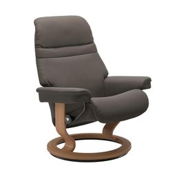 Relaxsessel stressless "Sunrise", grau (metal grau paloma), B:79cm H:103cm T:73cm, Leder BATICK: BATICK ist ein leicht korrigiertes, durchgef&auml;rbtes und genarbtes M&ouml;belleder, bei dem die meisten Unebenheiten und Spuren in der Regel entfernt wurden.;Leder PALOMA: PALOMA ist ein durchgef&auml;rbtes Semianilin-M&ouml;belleder mit nat&uuml;rlicher Narbung.;ROHLEDER Stoff Q2 FARON: Ein fester zuverl&auml;ssiger Boucl&eacute; mit 