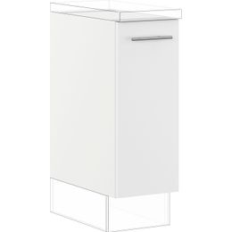 Auszugsunterschrank IMPULS K&Uuml;CHEN "Valencia & Tirana", In zwei Breiten, H&ouml;he: 72,3 cm", wei&szlig;, B:30cm H:72,3cm T:57,6cm, Dekorfolie, Holzwerkstoff, Schr&auml;nke, K&uuml;chenunterschrank, vormontiert, mit Auszug, mit zwei Ablagek&ouml;rben, mit Soft-Close