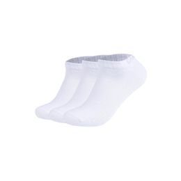 Sneakersocken CAMP DAVID "Socken 3er Pack", Herren, Gr. 43-46, wei&szlig;, Obermaterial: 77% Baumwolle CO. 21% Polyamid PA. 2% Elasthan EL., Socken Sneakersocken