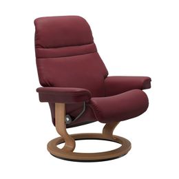 Relaxsessel stressless "Sunrise", rot (bordeaux batick), B:79cm H:103cm T:73cm, Leder BATICK: BATICK ist ein leicht korrigiertes, durchgef&auml;rbtes und genarbtes M&ouml;belleder, bei dem die meisten Unebenheiten und Spuren in der Regel entfernt wurden.;Leder PALOMA: PALOMA ist ein durchgef&auml;rbtes Semianilin-M&ouml;belleder mit nat&uuml;rlicher Narbung.;ROHLEDER Stoff Q2 FARON: Ein fester zuverl&auml;ssiger Boucl&eacute; mit ein