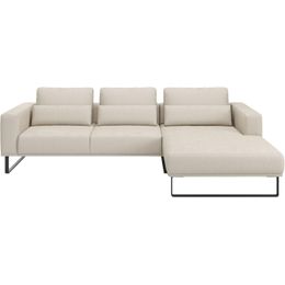 Ecksofa Musterring "JUSTB PM100, stilvoller Lounge-Komfort von Musterring", beige (natur), B:292cm H:88cm T:185cm, 85% Polyester, 15% Viskose, Sofas, Ecksofa, Kollektion Bettina Zimmermann, optionaler Sitzvorzug & Fu&szlig;-Auswahl