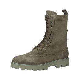 JOOP! Schn&uuml;rstiefelette JOOP "JOOP Stiefelette Veloursleder", Damen, Gr. 40, dunkelgr&uuml;n, Veloursleder, Schuhe Schn&uuml;rstiefelette