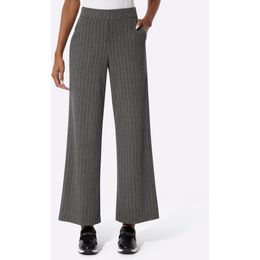 Schlupfhose Ascari, Damen, Gr. 40, Normalgr&ouml;&szlig;en, anthrazit, hellgrau, meliert, 50% Polyester, 25% Viskose, 20% Polyamid, 5% Elasthan, meliert, Hosen Schlupfhose