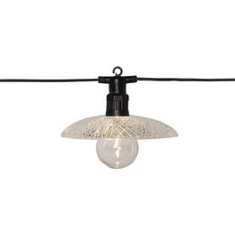 LED-Lichterkette "Glassy Light", transparent, Dioden 6 Stk. Flammen 6 Stk., Kabell&auml;nge 3m x Gesamtl&auml;nge 3,5m, Parforce Traditional Hunting, Lichterketten, ca. 15,5x14 cm, ca. 3,5m lang, 3m Zuleitung, Trafo, outdoor