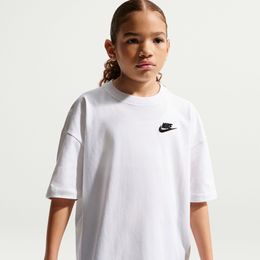 T-Shirt Nike Sportswear "Nike Sportswear Big Kids' T-Shirt", M&auml;dchen, Gr. M, wei&szlig;, Obermaterial: 100% Baumwolle, normal, Rundhals, Shirts T-Shirt, f&uuml;r Jugendliche, sportlicher Stil, f&uuml;r Sportmode und Streetwear