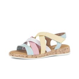 Riemchensandale Gabor "Riemchensandale", Damen, Gr. 36, multicolour, Schuhe Riemchensandale