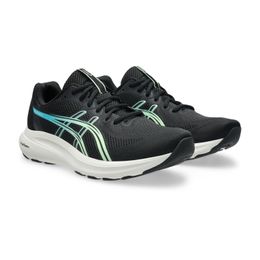 Laufschuh asics "GEL-CONTEND 10", Herren, Gr. 44, schwarz, illuminate gelb, Synthetik, Schuhe Laufschuh