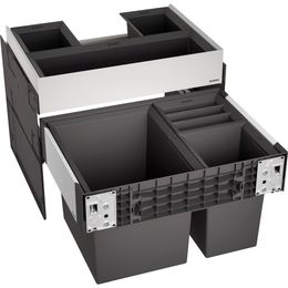 Blanco Einbauabfallsammler Select II XL 60/3 Orga, Schwarz, Edelstahl, Kunststoff, 30 / 8 / 8 L, 56.2x45.8x45.0 cm, K&uuml;chen, K&uuml;chenausstattung, M&uuml;lleimer