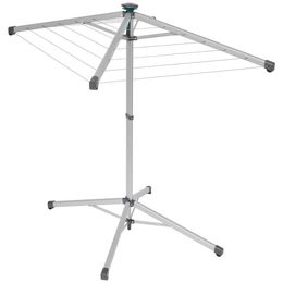 Leifheit W&auml;schespinne Lino Popup 82500, Anthrazit, Silber, Metall, 110x95x110 cm, Haushaltsreinigung, W&auml;schepflege, W&auml;schest&auml;nder