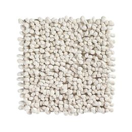 Aquanova Badematte Rocca, Creme, Textil, Uni, quadratisch, 60x60 cm, f&uuml;r Fu&szlig;bodenheizung geeignet, rutschfest, Badtextilien, Badematten