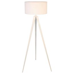 Novel Stehleuchte, Wei&szlig;, Kunststoff, Textil, Kreise,Kreise, rund,rund, 153 cm, RoHS, ISO 9001, Bsci, CE, Lampen & Leuchten, Innenbeleuchtung, Stehlampen, Stehlampen