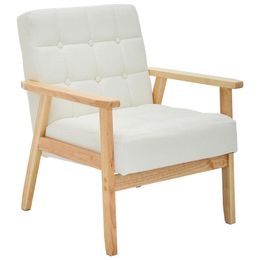 P & B Sessel, Wei&szlig;, Holz, Kiefer, vollmassiv, 64x77.5x67 cm, Wohnzimmer, Sessel, Sonstige Sessel