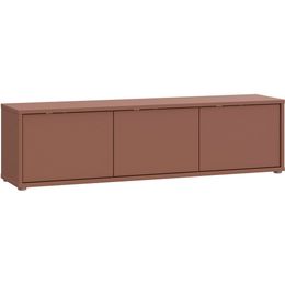 CARRYHOME Lowboard, Terracotta, Kunststoff, 154.2x42.5x34.9 cm, Beim&ouml;bel erh&auml;ltlich, Wohnzimmer, Wohnw&auml;nde, Lowboards