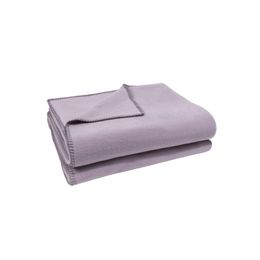 Zoeppritz Fleecedecke Soft-Fleece, Flieder, Textil, Uni, 160x200 cm, Textiles Vertrauen - Oeko-Tex&reg;, Kettelrand, pflegeleicht, Wohntextilien, Decken, Fleecedecken