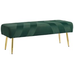 Mid.you Hockerbank, Gr&uuml;n, Metall, Textil, 2-Sitzer, 110x41x43 cm, Esszimmer, B&auml;nke, Sitzb&auml;nke