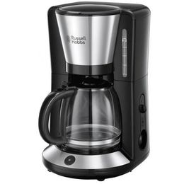 Russell Hobbs Filterkaffeemaschine Kaffeemaschine, Schwarz, Edelstahl, Kunststoff, 0,625 L,625 ml, 20x31x19 cm, Gr&uuml;ner Punkt, Betriebskontrollleuchte, rutschfester Stand, Tropfsicherung, Warmhalteplatte, K&uuml;chenger&auml;te, Kaffeemaschinen & Zubeh&ouml;r
