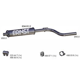 Ernst Mittelschalld&auml;mpfer 034012 f&uuml;r Opel GM