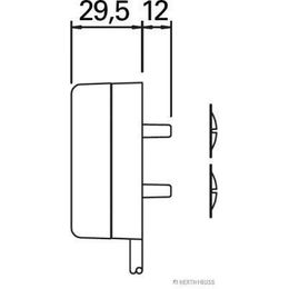 HERTH+BUSS ELPARTS Seitenmarkierungsleuchte 82710101 LED f&uuml;r MAN
