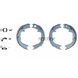 TEXTAR Bremsbackensatz, Feststellbremse 91062900 f&uuml;r MITSUBISHI HYUNDAI