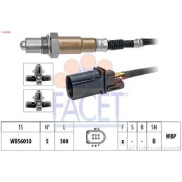 FACET Lambdasonde 108596 f&uuml;r Opel Vaughall