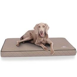 Knuffelwuff Orthop&auml;dische Hundematte Juna aus laser-gestepptem Kunstleder grau XXL