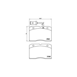 MAGNETI MARELLI Bremsbelagsatz, Scheibenbremse 363700506012 f&uuml;r SATURN Iveco