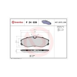 MAGNETI MARELLI Bremsbelagsatz, Scheibenbremse 363700424039 f&uuml;r Ford NISSAN