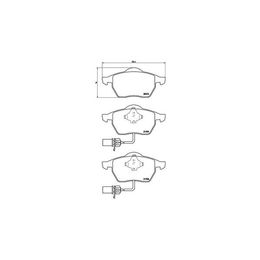 MAGNETI MARELLI Bremsbelagsatz, Scheibenbremse 363700485037 f&uuml;r VW SEAT SATURN