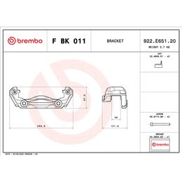 Brembo Bremssattelhaltersatz fbk011 rechts f&uuml;r Mercedes