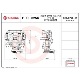 Brembo Bremssattel fbr025b vor der Achse f&uuml;r Iveco