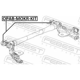 FEBEST Reparatursatz, Achsk&ouml;rper opabmokrkit Hinterachse rechts f&uuml;r GM Opel