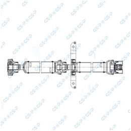 GSP Gelenkwelle, Achsantrieb ps902127 f&uuml;r Audi