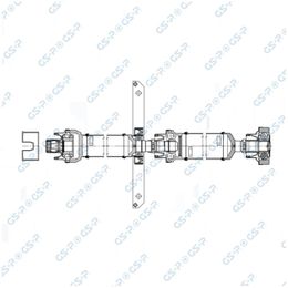 GSP Gelenkwelle, Achsantrieb ps902125 f&uuml;r Audi