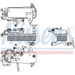 NISSENS &Ouml;lk&uuml;hler, Automatikgetriebe 91480 f&uuml;r BMW