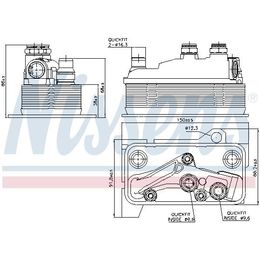 NISSENS &Ouml;lk&uuml;hler, Automatikgetriebe 90859 f&uuml;r Mercedes