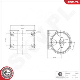 ESEN SKV Lagerung, Motor 75skv475 hinten f&uuml;r JEEP