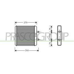 PRASCO W&auml;rmetauscher, Innenraumheizung ft925h002 f&uuml;r Fiat