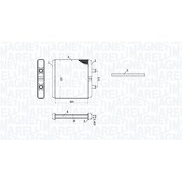 MAGNETI MARELLI W&auml;rmetauscher, Innenraumheizung 350218521000 f&uuml;r Iveco
