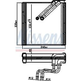 NISSENS Verdampfer, Klimaanlage 92371 f&uuml;r Skoda