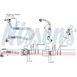 NISSENS Niederdruckleitung, Klimaanlage 845392 f&uuml;r Ford Fiat