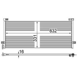 Mahle Kondensator, Klimaanlage ac884000p f&uuml;r Volvo RENAULT TRUCKS