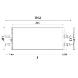 Mahle Kondensator, Klimaanlage ac854000s