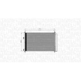 MAGNETI MARELLI Kondensator, Klimaanlage 350203742000 f&uuml;r TOYOTA