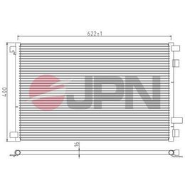 JPN Kondensator, Klimaanlage 60c9125JPN f&uuml;r RENAULT